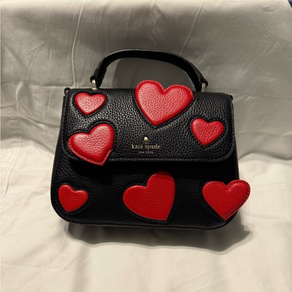 kate spade | Bags | Kate Spade Black And Red Heart Bag | Poshmark